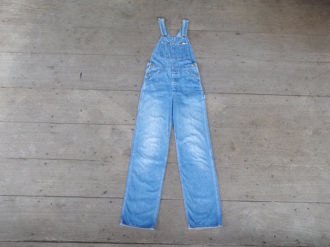 Vintage LEE Denim Overalls: 40s/50s Bib Overalls, W29 L34, Made in USA ...