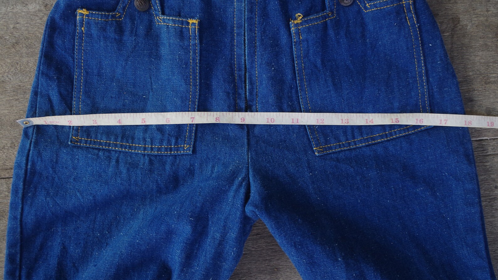 Rare ,beautiful ,vintage 60s70s Zipper Front SOB Shades of Blue Overalls W24 W25 W26 ,scovil ...