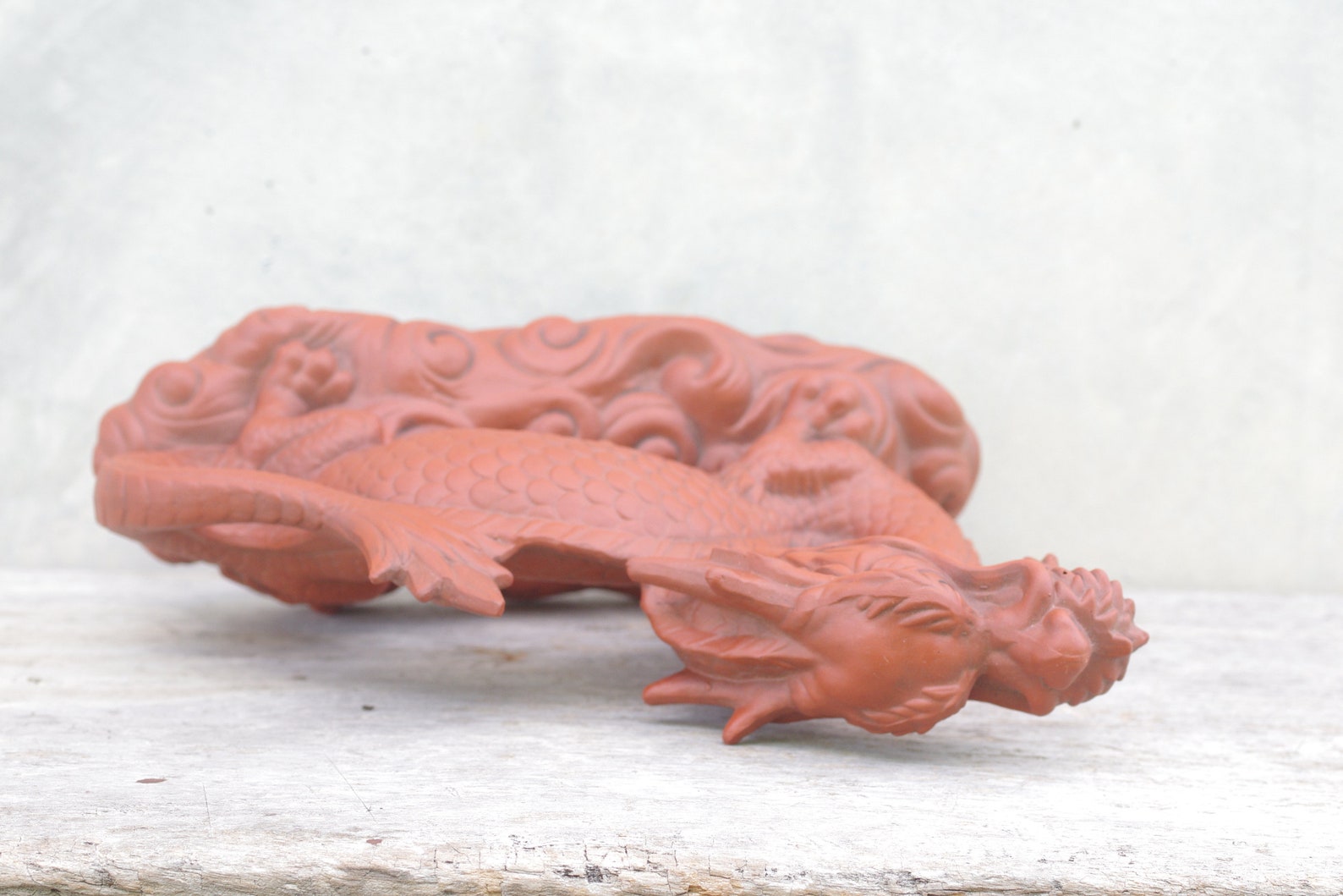 Vintage Dragon Ceramic Dragon Statue Japanese Dragon Love - Etsy