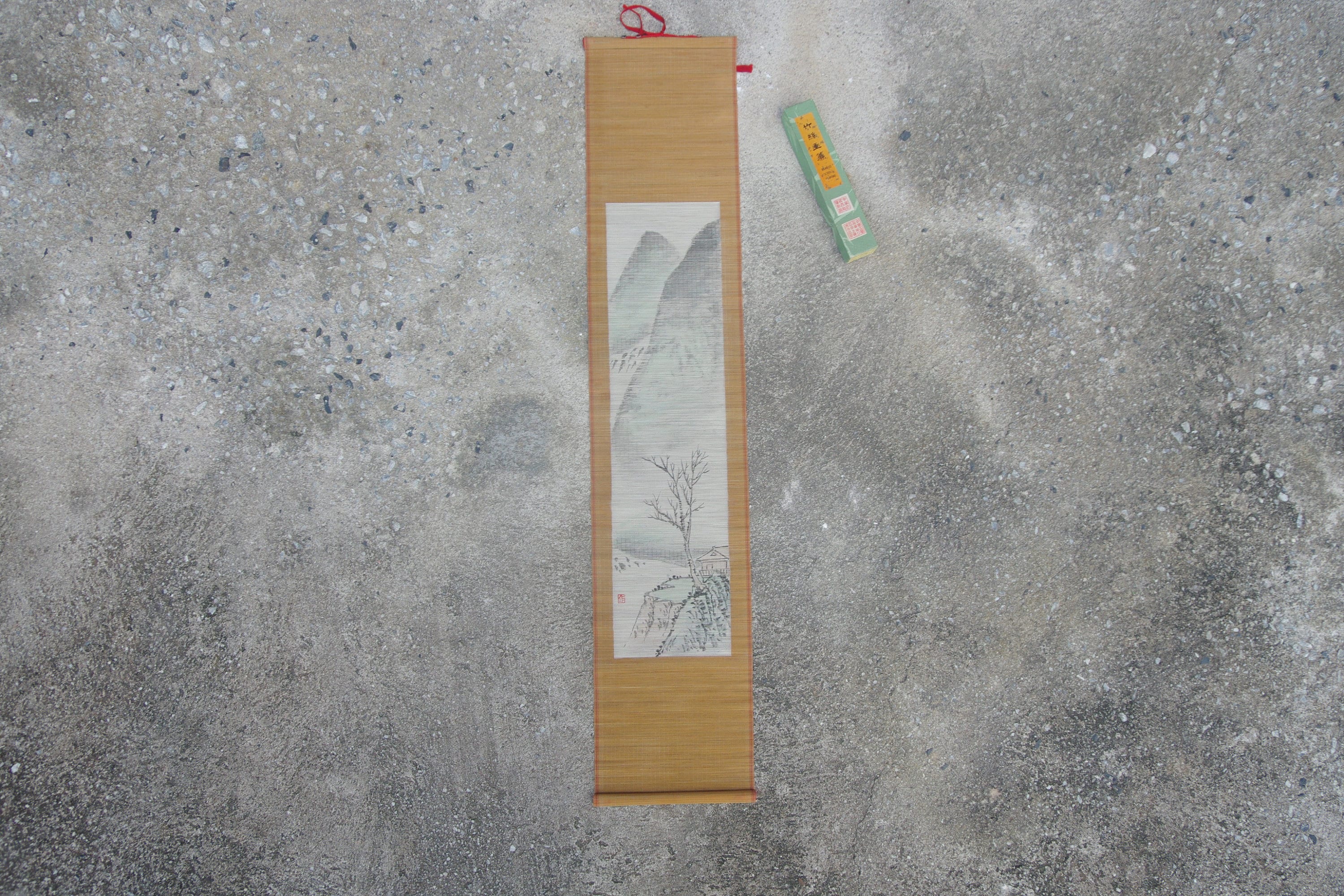 Bamboo Scroll Painting Vintage Hanging Scroll - Etsy