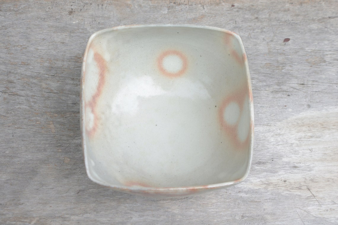 Vintage Japanese Ceramics Square Bowl Handmade Art Bowl - Etsy