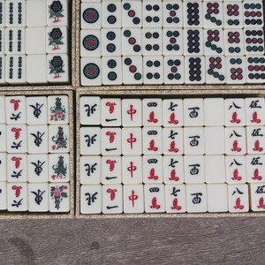 Beautiful ,vintage Chinese Japanese Mahjong Set ,mahjong Game Set ,144 ...