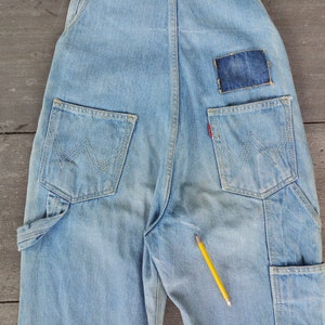 Faded, Vintage 80s Edwin Overalls Size XS-S W28 L31 ,overall Jeans,overalls Bib,hipster, Edwin ...