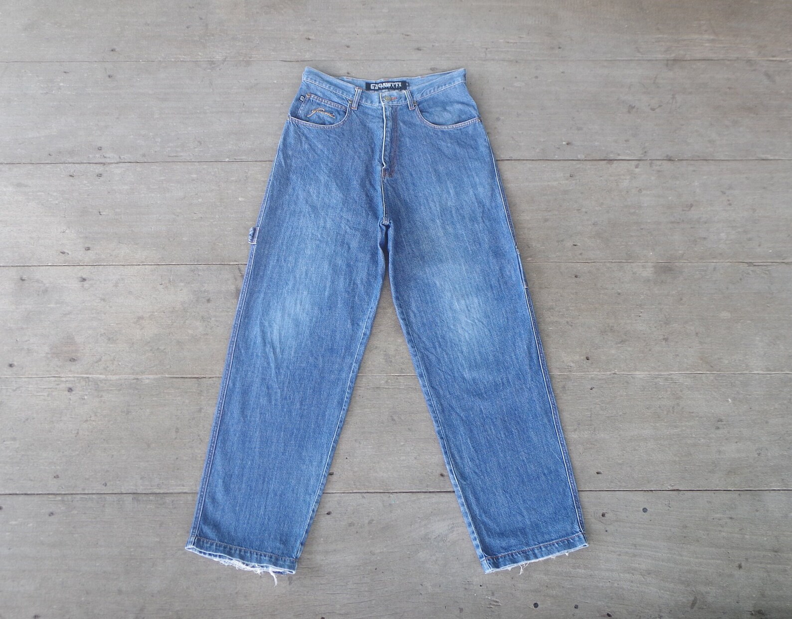 Vintage Gawtti Denim W32 L31,wide Leg, Baggy, Hip Hop,streetwear - Etsy