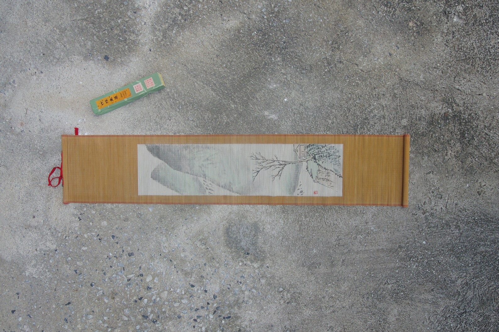 Bamboo Scroll Painting Vintage Hanging Scroll - Etsy