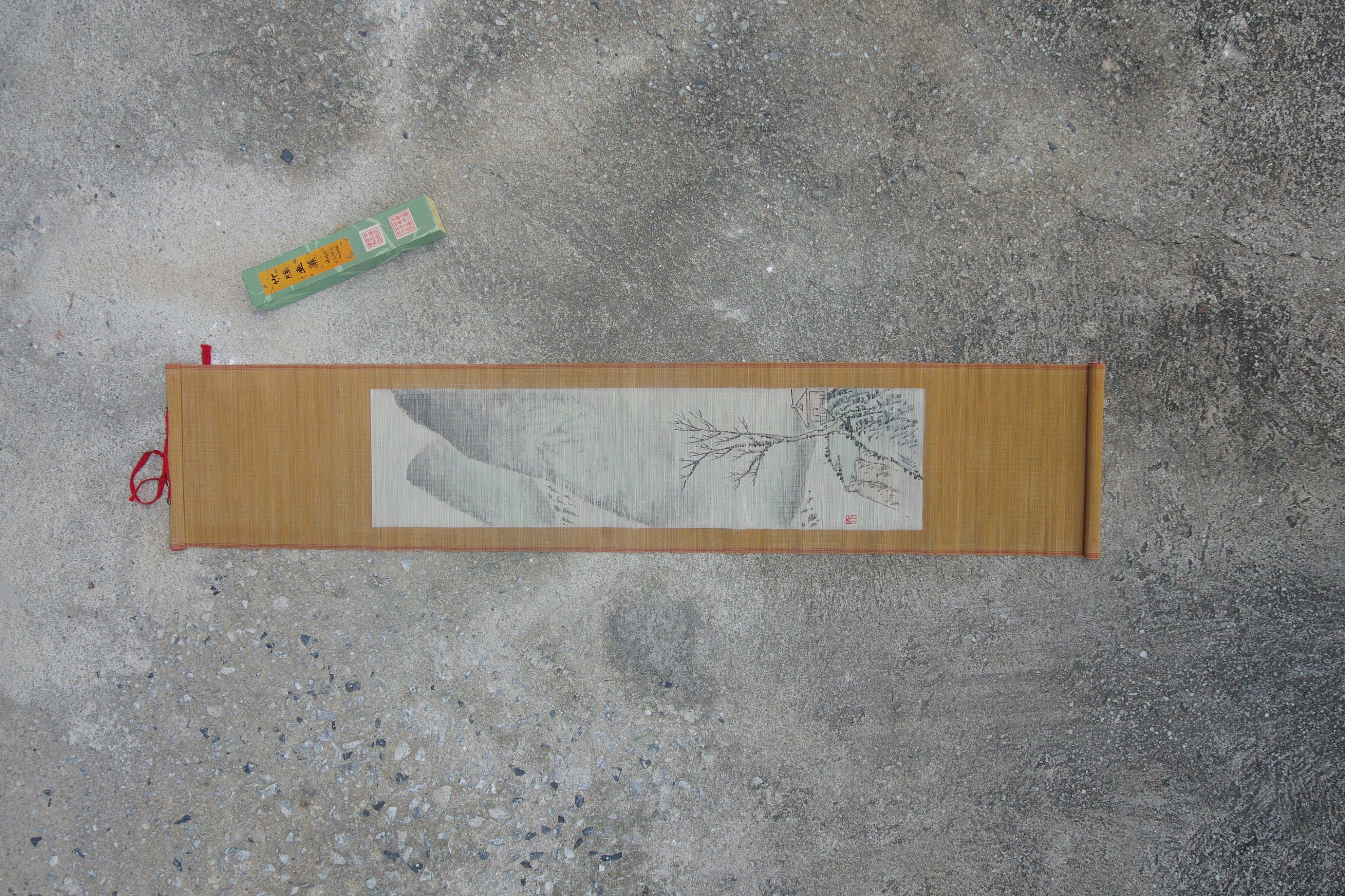 Bamboo Scroll Painting Vintage Hanging Scroll - Etsy