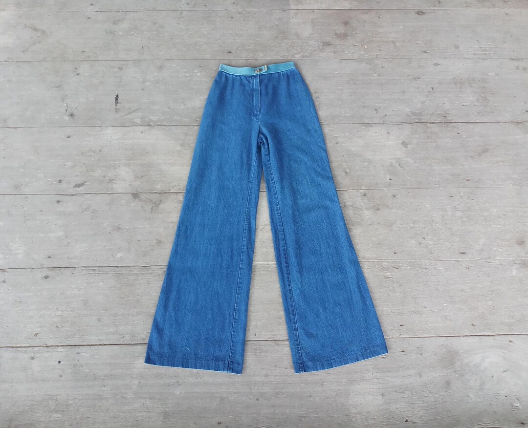 Beautiful ,vintage 70s Tomboy of California Wide Leg Denim Size Xs W 24 ...