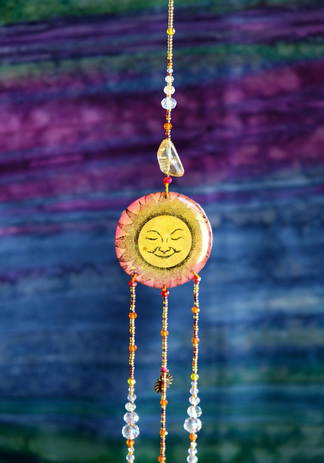 Sunny Style Suncatcher, Handmade Crystal Suncatcher, Resin Sun Catcher ...
