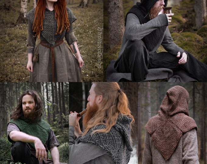 Big Handwoven Skjoldehamn Inspired Hood in Black Wool - Etsy Sweden