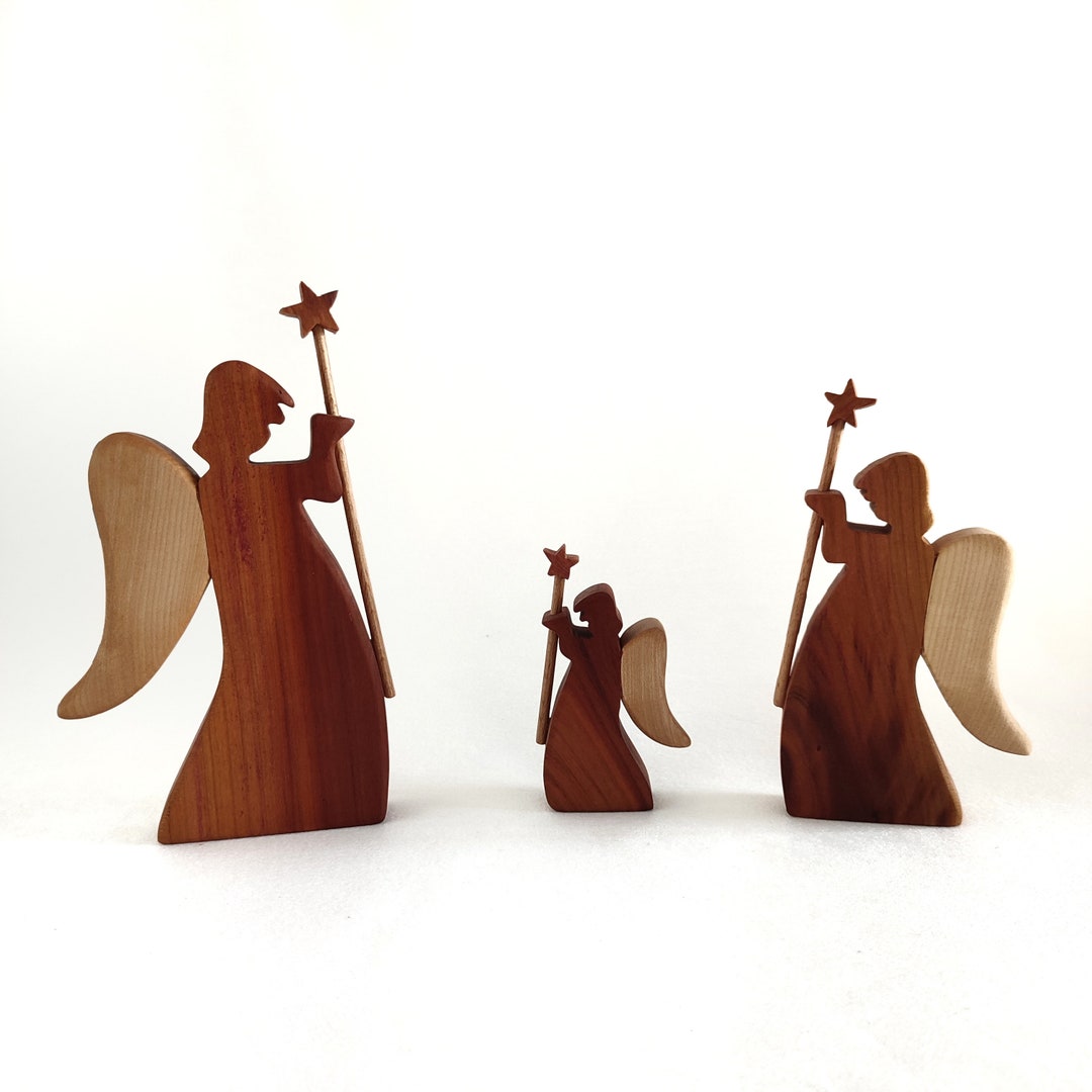 Wooden Angel - Home Decoration - Etsy