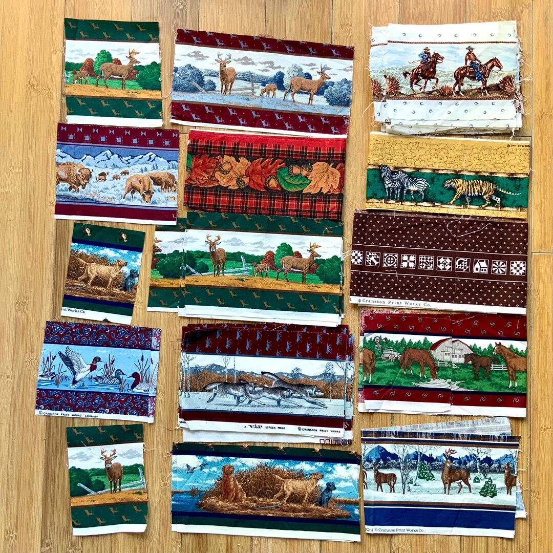 Quilt Fabric Pieces Quilt Border Strips 1 Pound Destash Preowned Sewing ...