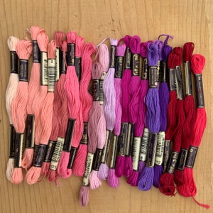 Embroidery Floss Lots Destash Embroidery Floss Collection DMC ...