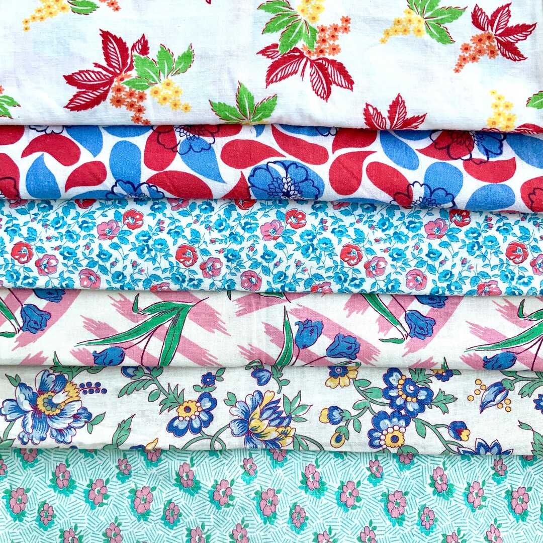 Antique Fabric Collectible Feed Sack Cotton 1910-1920 Bright Clean ...
