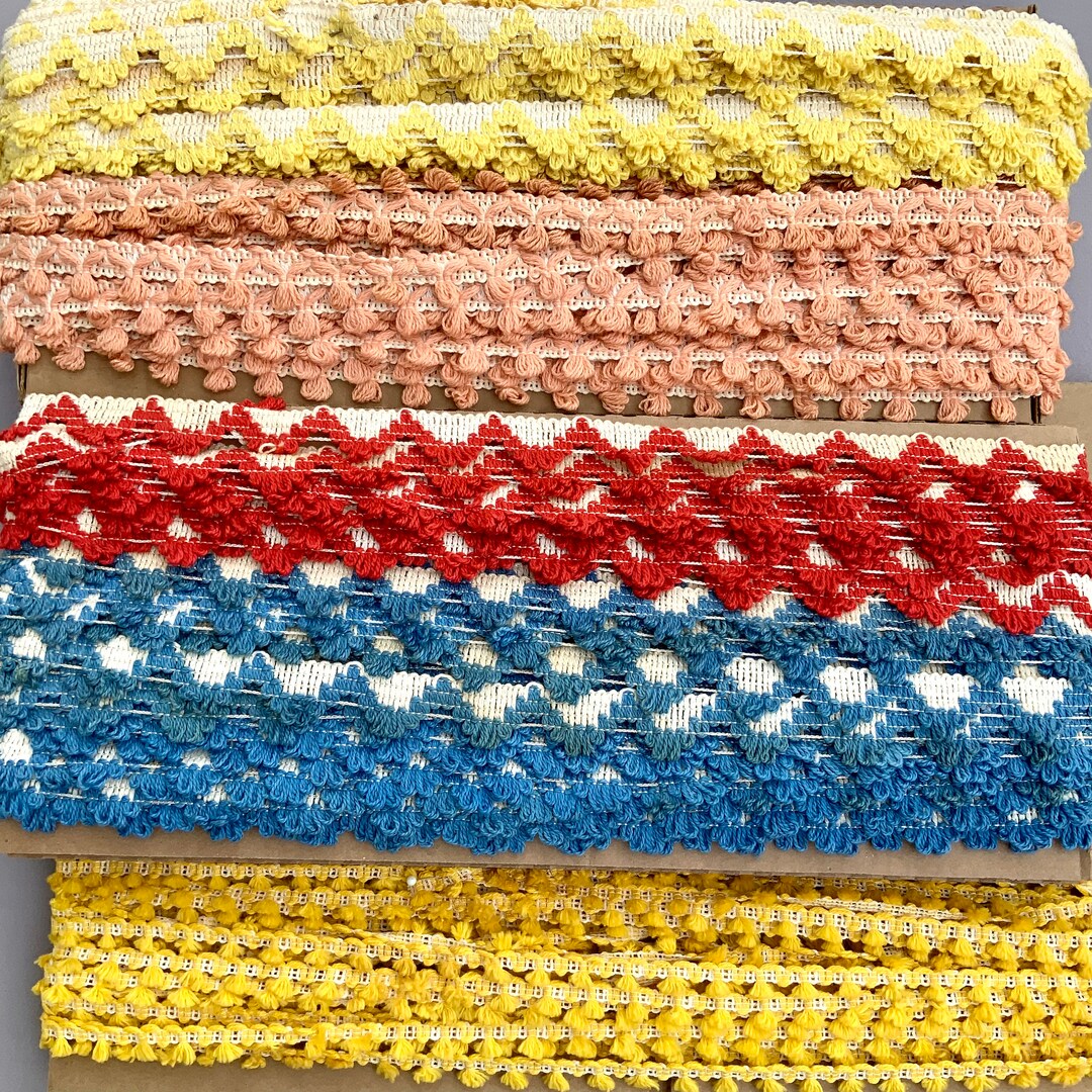 Vintage 1940 Sewing Trim Edging Fringe Upholstery Curtains Furniture ...