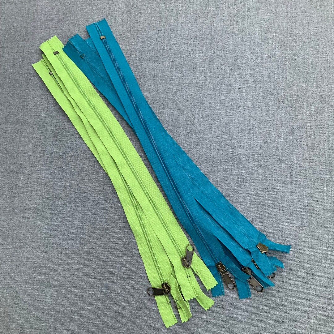 Large Bag Zippers 8 Coil Zippers 10 Pieces Leatherwork Purse Upholstery ...