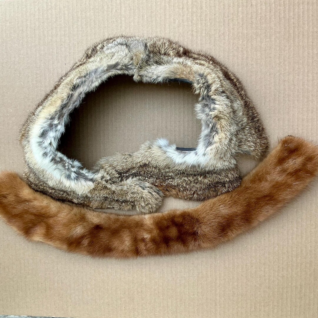 Fur Pieces Genuine Fur Collars for Crafts Sewing Fashion Design ...