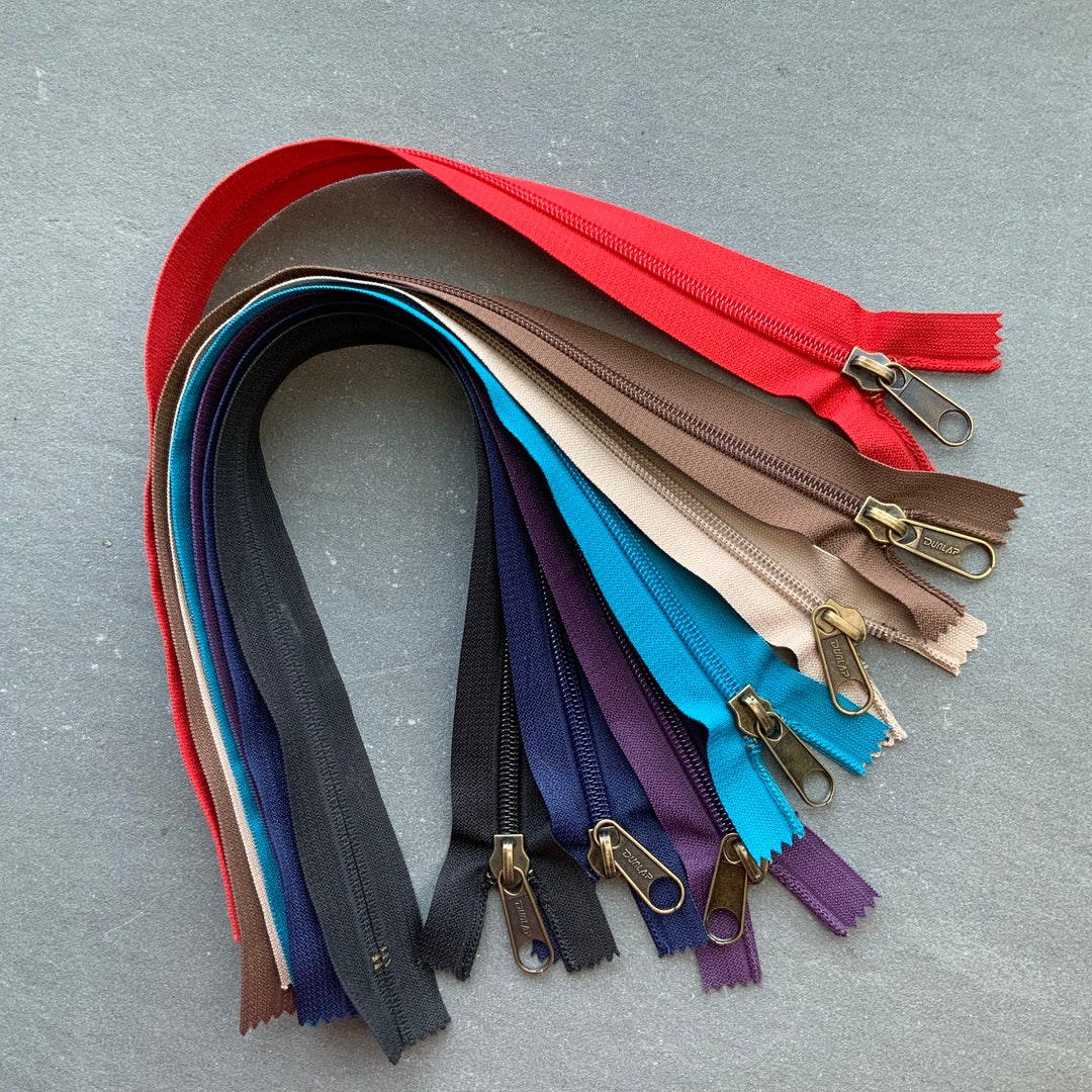 Large Bag Zippers 8 Coil Zippers 10 Pieces Leatherwork Purse Upholstery ...