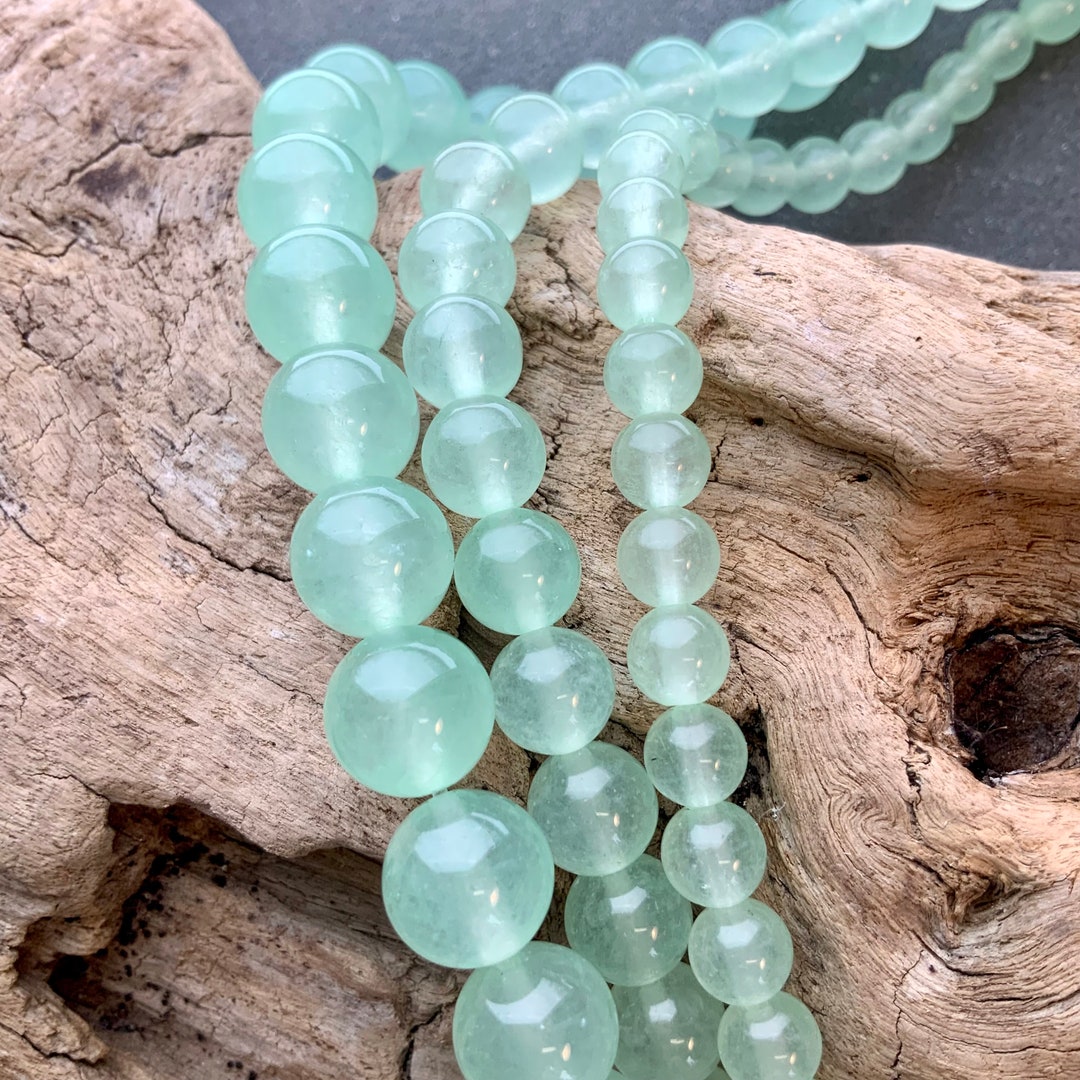 Quartzite Gemstone Bead Round Gemstone Bead Destash Gemstone Bead Mint ...