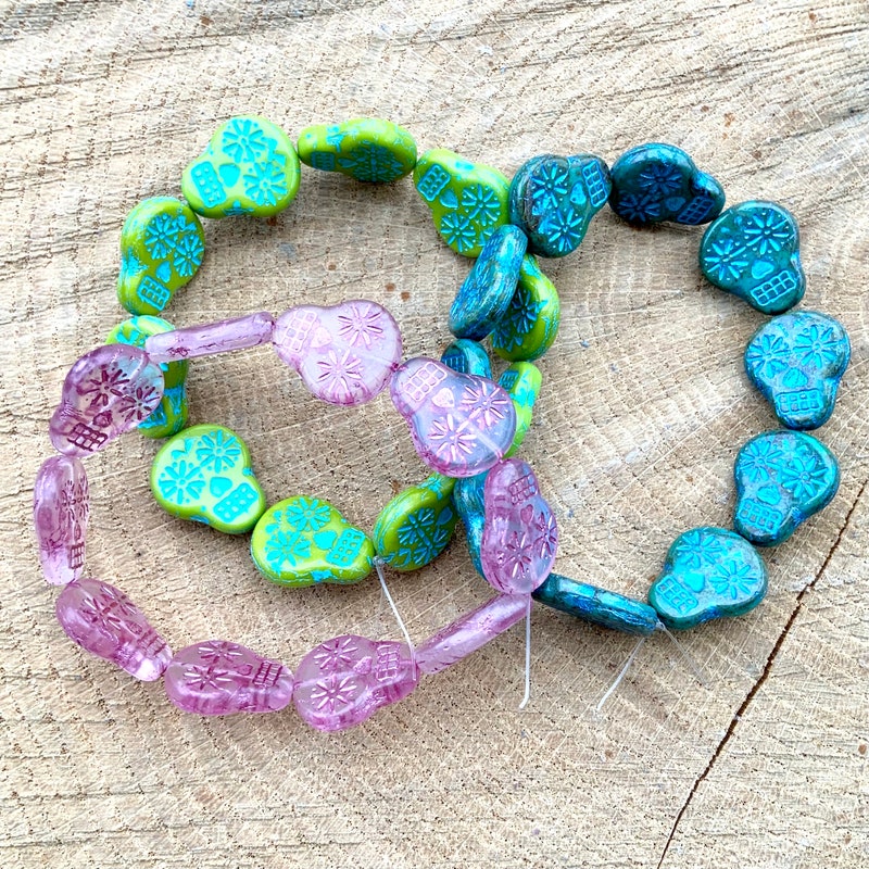 Sugar Skull Beads - Etsy