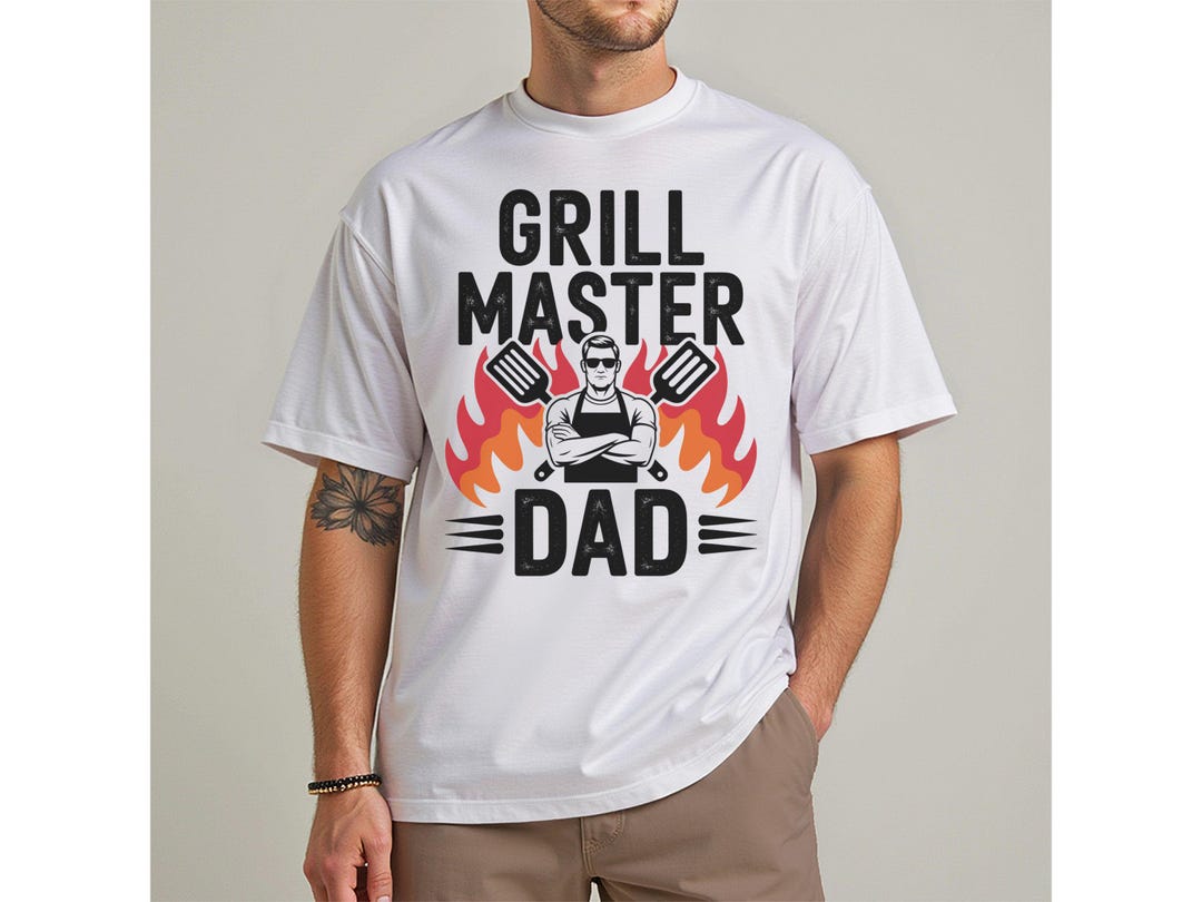 Grill Master Dad T-shirt, Father's Day Gift, Funny Dad T-shirt ...