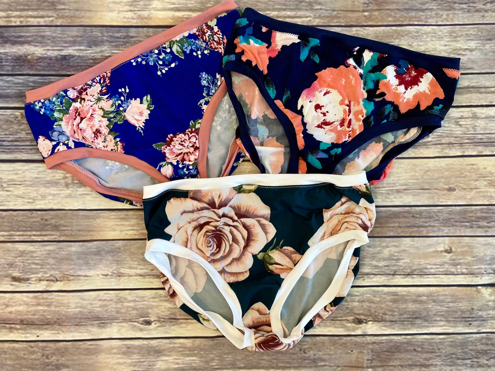 Women's Midrise Briefs Women's High Rise Briefs Women's Floral Panties ...