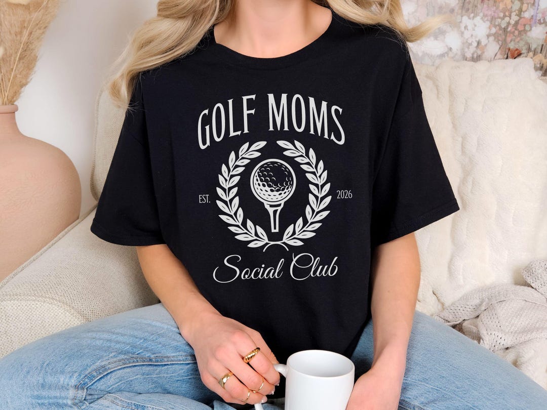 Personalized Golf Moms Social Club Shirt, Women’s Golf Shirt Comfort ...