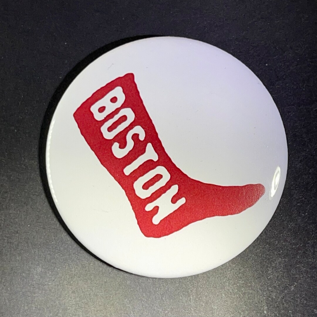 Boston Red Sox Original Baseball Logo 2 1/4 Inch Button/pin - Etsy