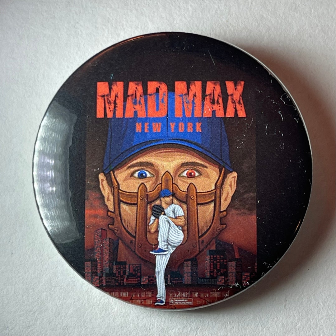 New York Mets Mad Max Scherzer Baseball Team Logo 2 1/4 Inch in ...