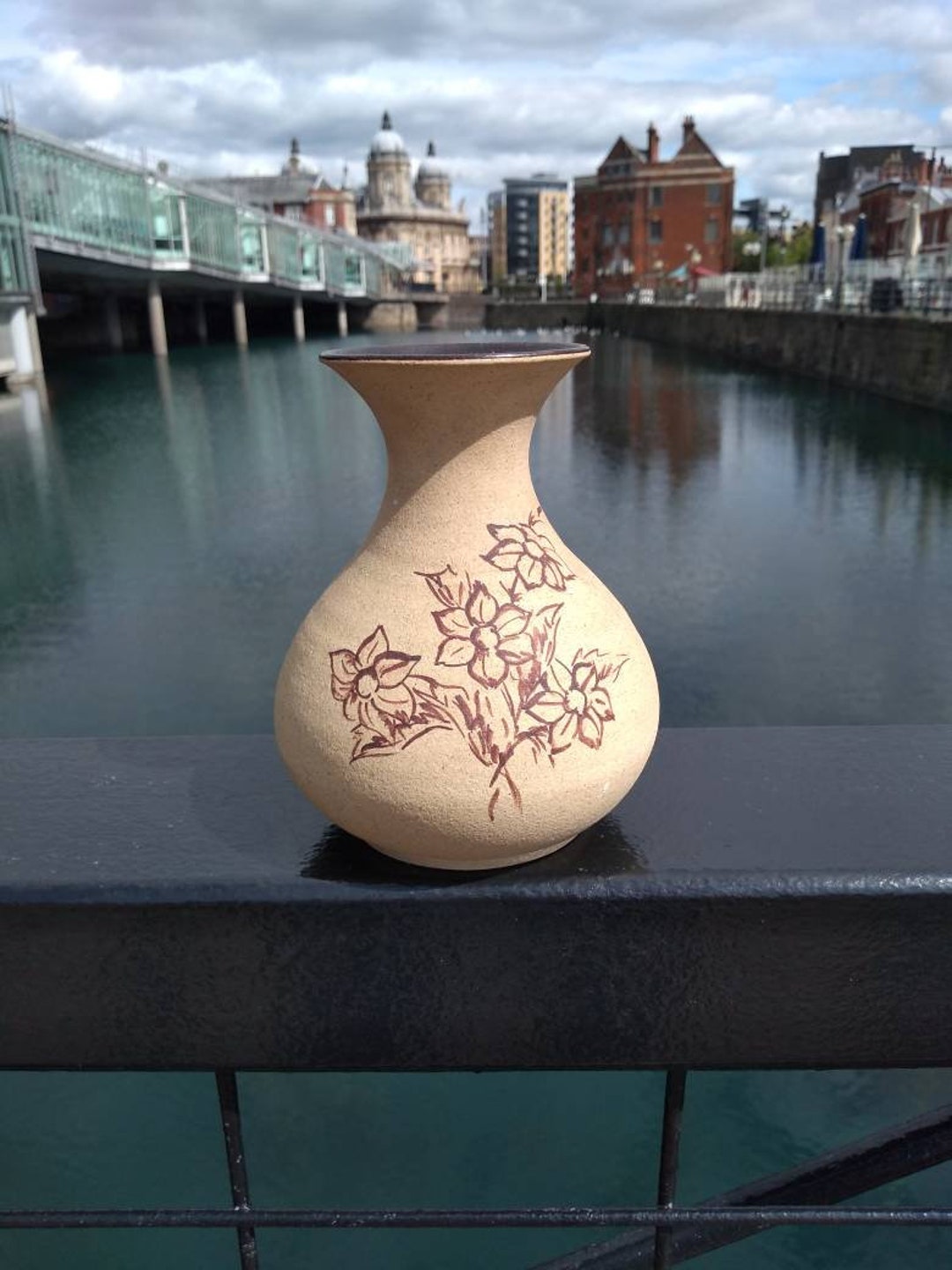 Andrew Robbins Bulls Hill Pottery Hand Painted Vase - Etsy