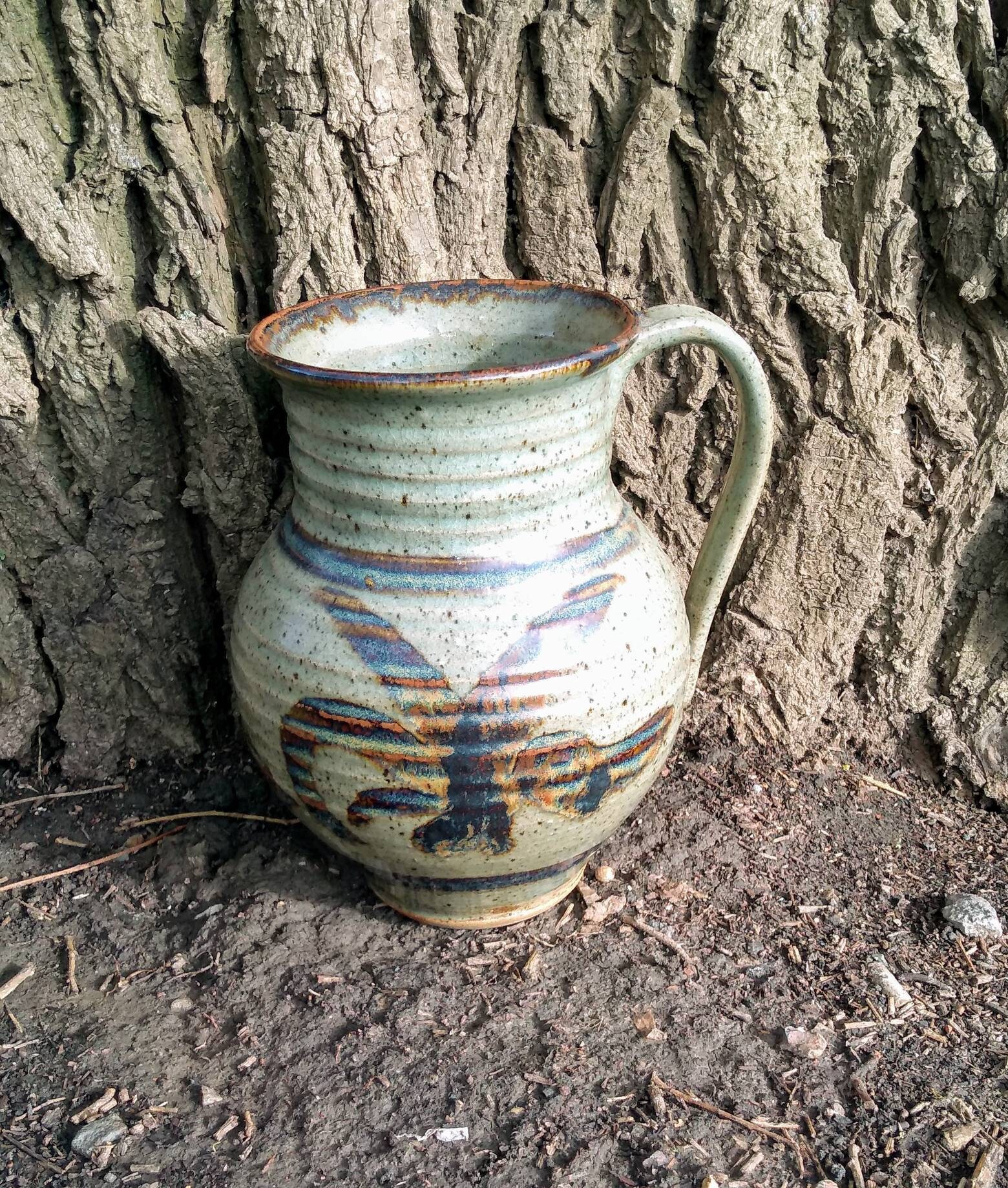 Alan Ward Studio Pottery Pitcher Cert of authenticity | Etsy