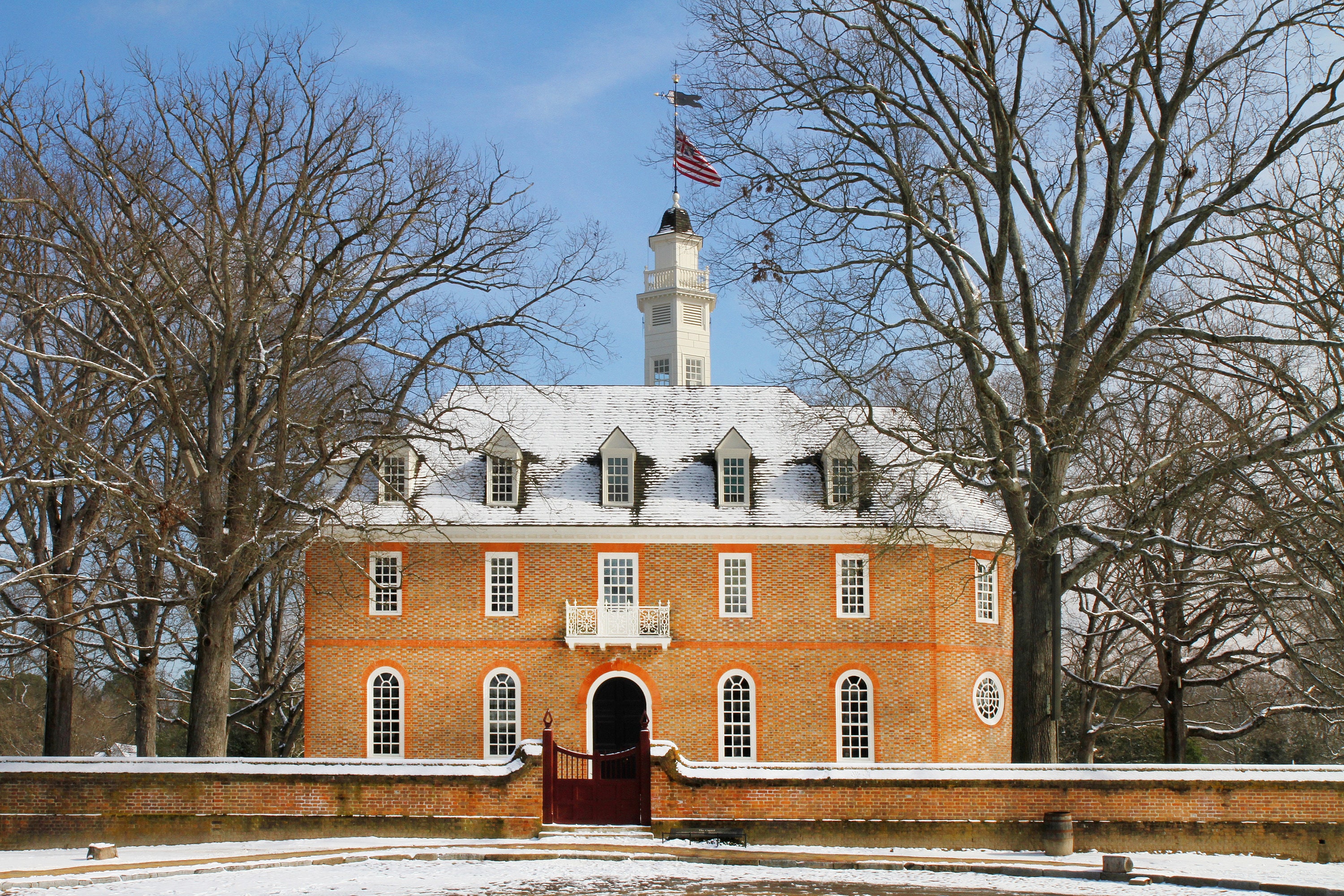 Capitol Building, Colonial Williamsburg, Winter, Snow, Duke of ...