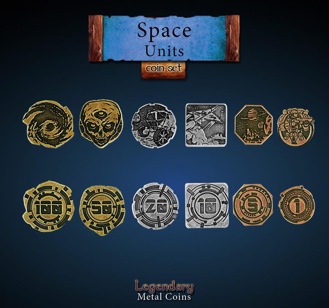 Space Units Coin Set - Etsy