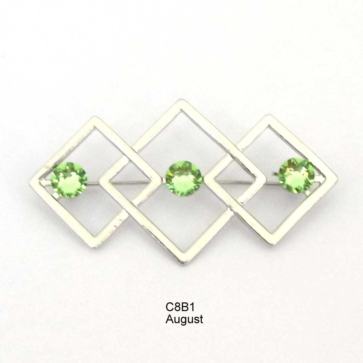 Birthstone Crystal Brooch - Etsy UK