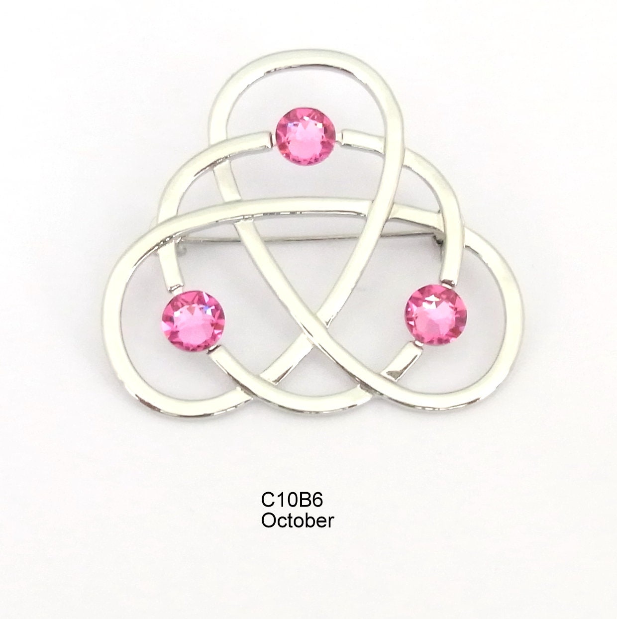 Birthstone Crystal Brooch - Etsy UK