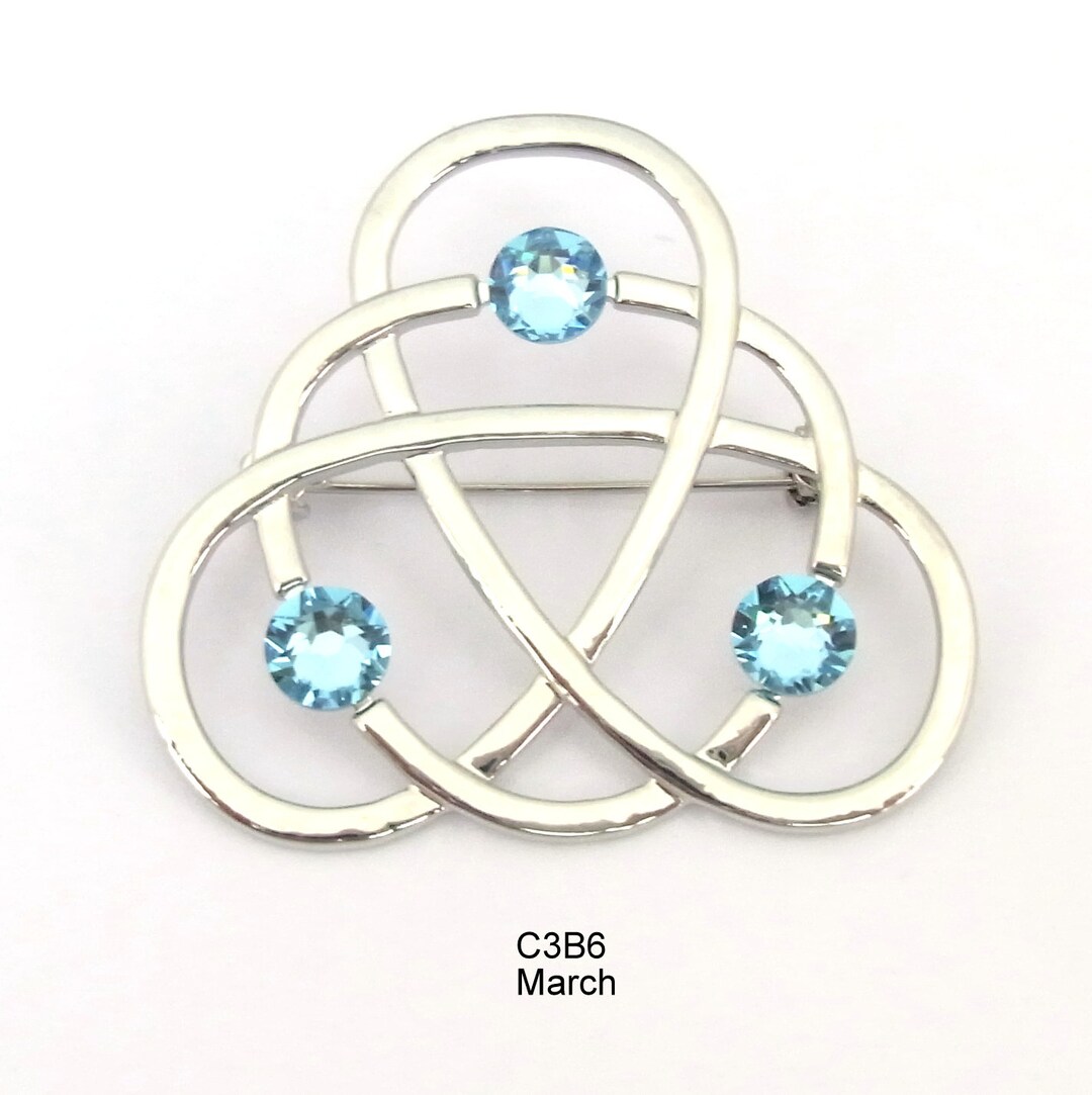 Birthstone Crystal Brooch - Etsy UK