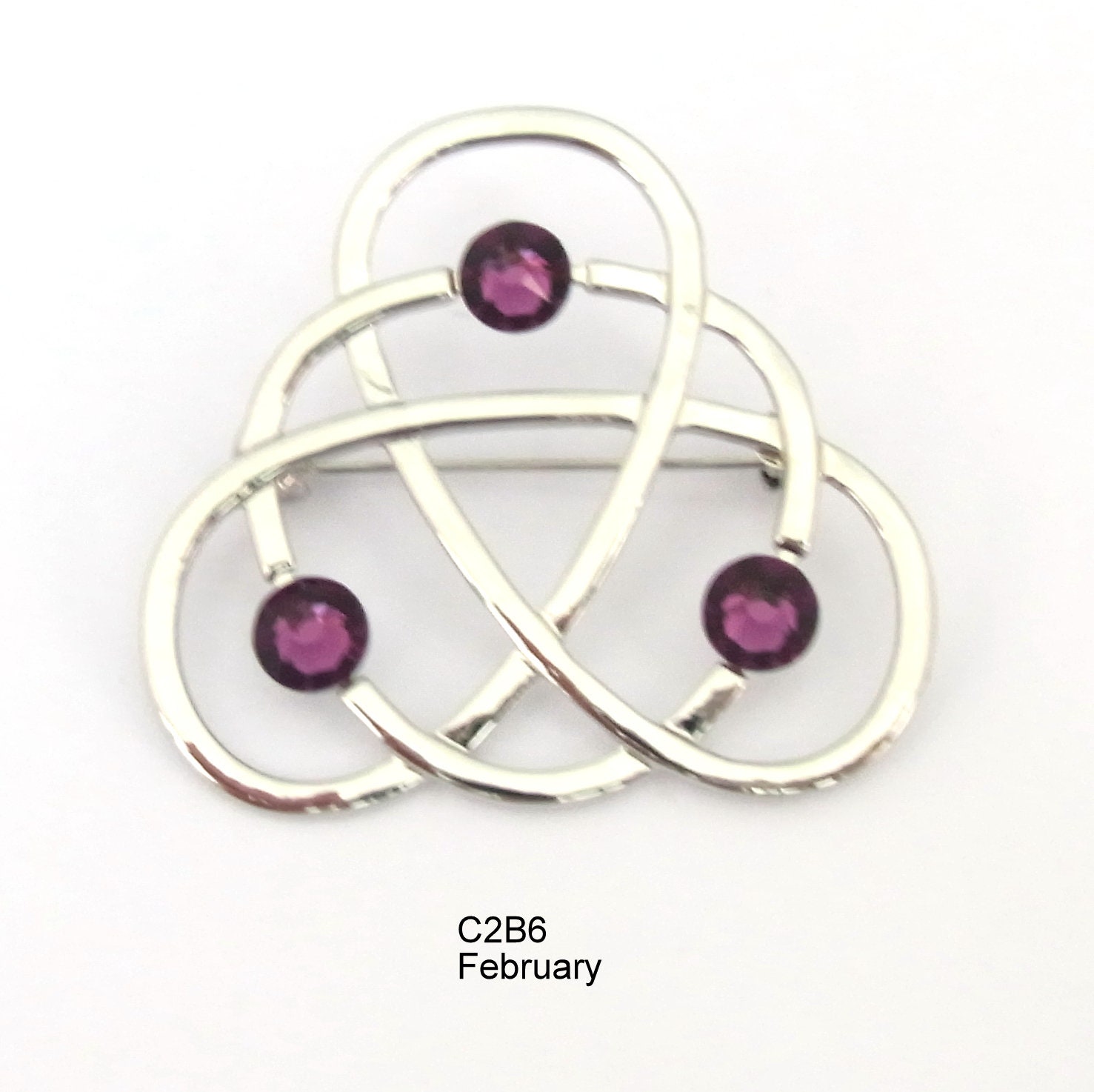 Birthstone Crystal Brooch - Etsy UK