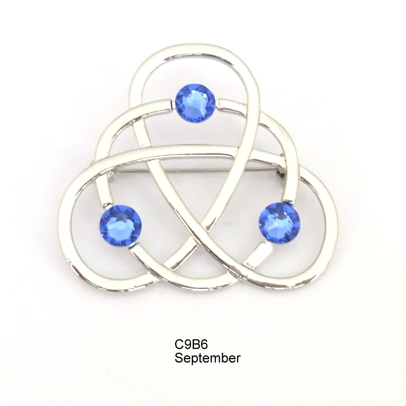 Birthstone Crystal Brooch - Etsy UK