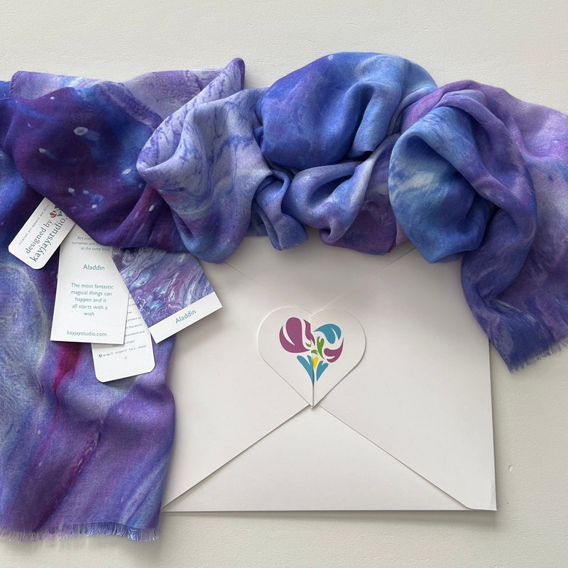 Purple Scarf - Etsy
