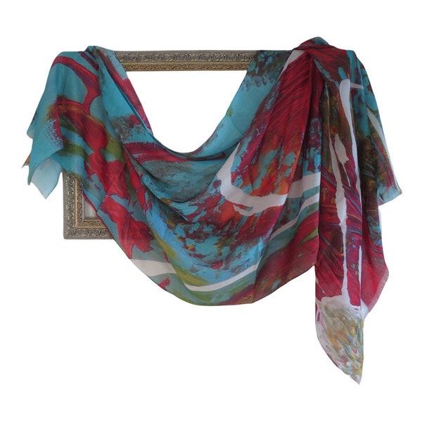 Turquoise Scarves - Etsy