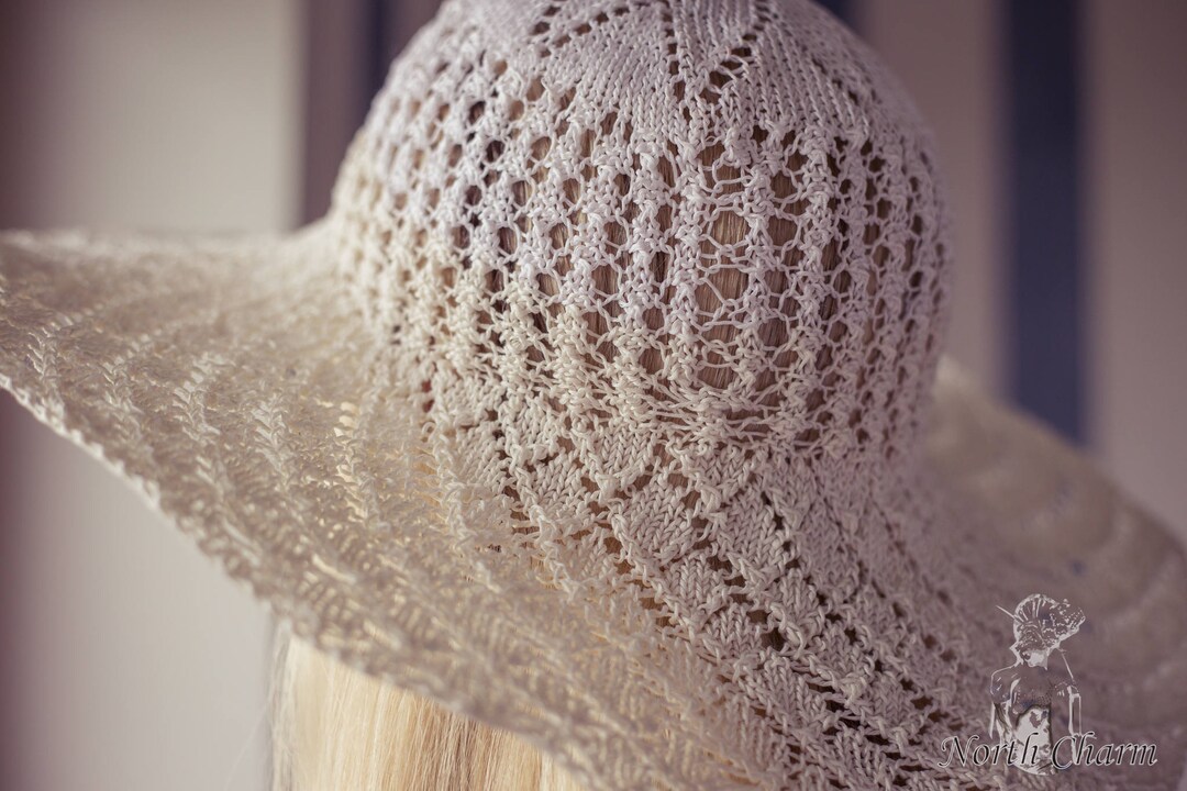 NEW // KNITTING PATTERN: Cotton Wool Summer Hat Pattern / Ladies Sun ...