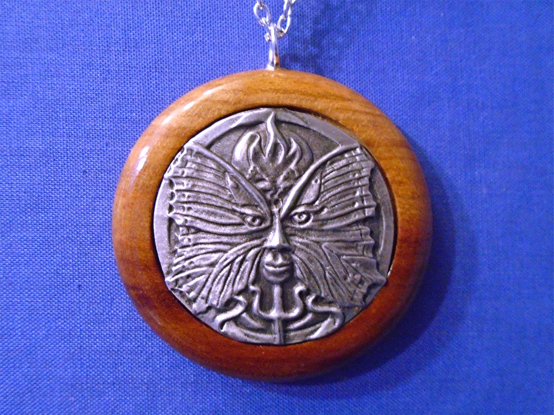 Handmade Wood & Pewter Pendant *psyche* Comes on an 18" Chain. - Etsy