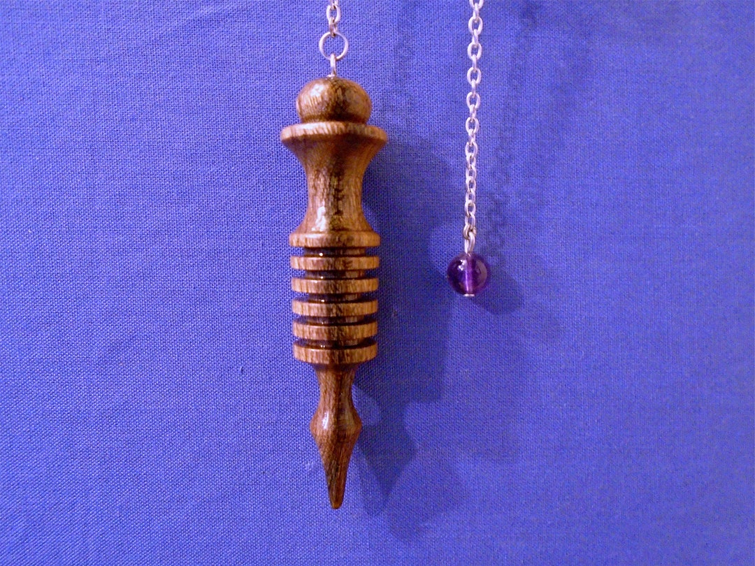 Handmade Wooden Dowsing Pendulum isis 6 Ring Use For: Healing, Allergy ...