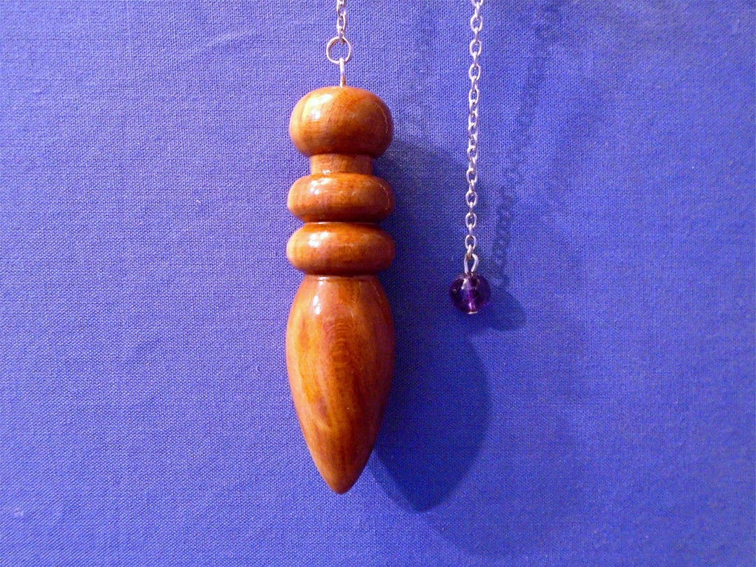 Handmade Wooden Dowsing Pendulum *pharaoh* Use For: Healing, Allergy ...