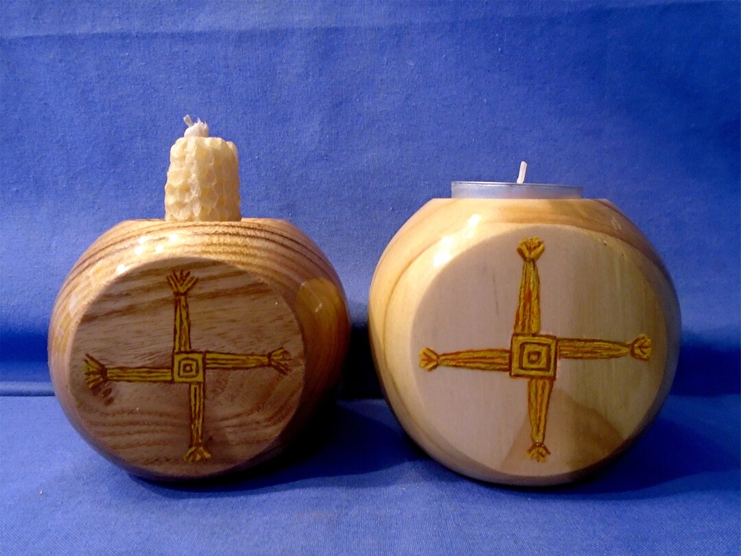 Choice Of: Handmade & Hand-painted Wooden Candle Holder OR Tealight ...