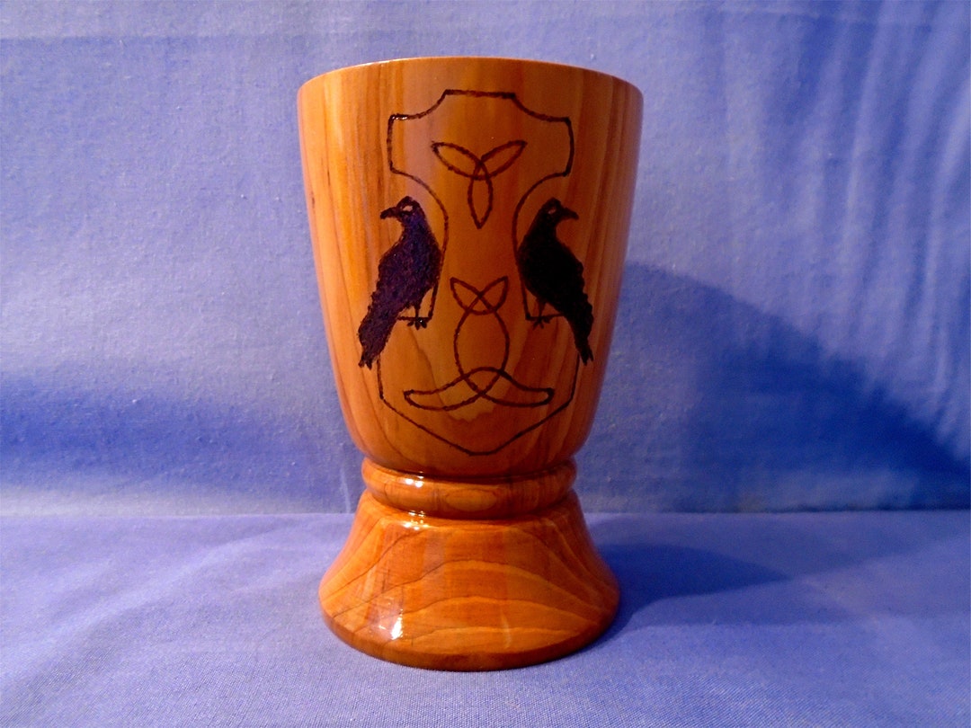 Handmade Wooden Beaker/tumbler/drinking Vessel *thor's Hammer & Twin ...