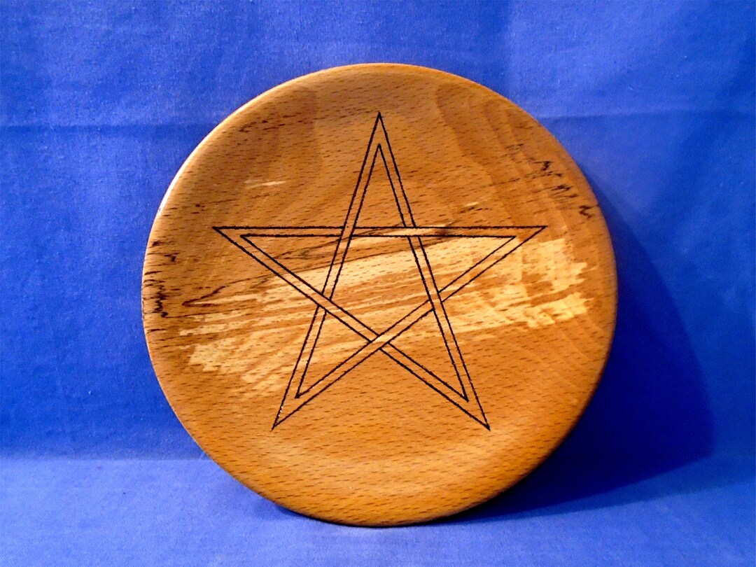 Handmade Wooden *symbolic Offering Plate* *with an Interlocking ...