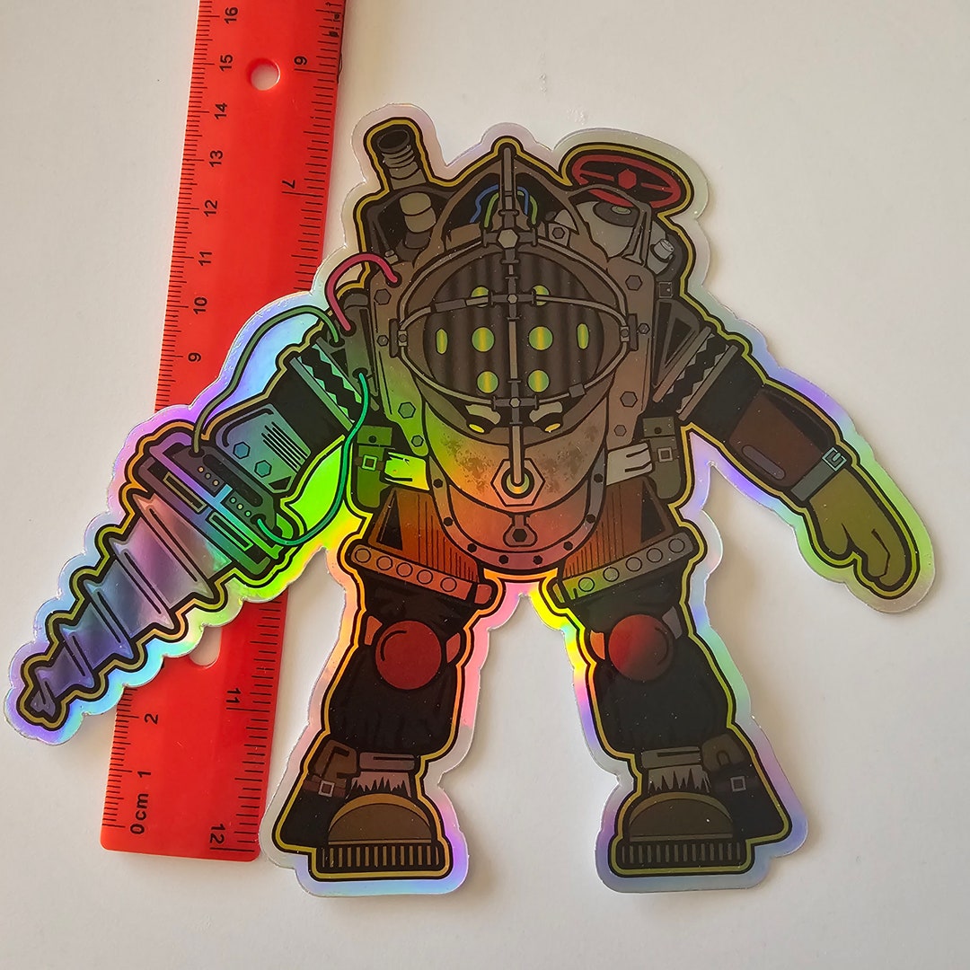 Jumbo Bioshock Big Daddy Sticker holographic - Etsy