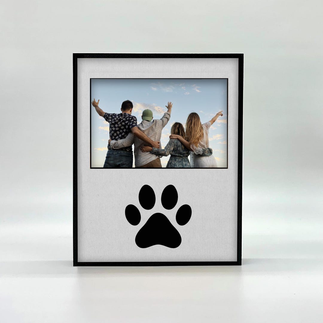 Personalized Dog Paw Print Picture Frame Cherish Family Memories With ...