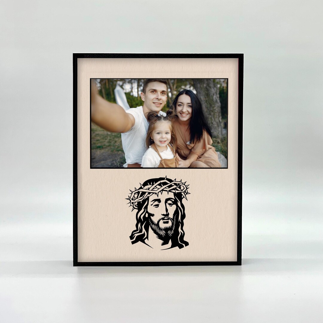 Personalized Jesus Christ Portrait Family Picture Frame, Christian Home ...