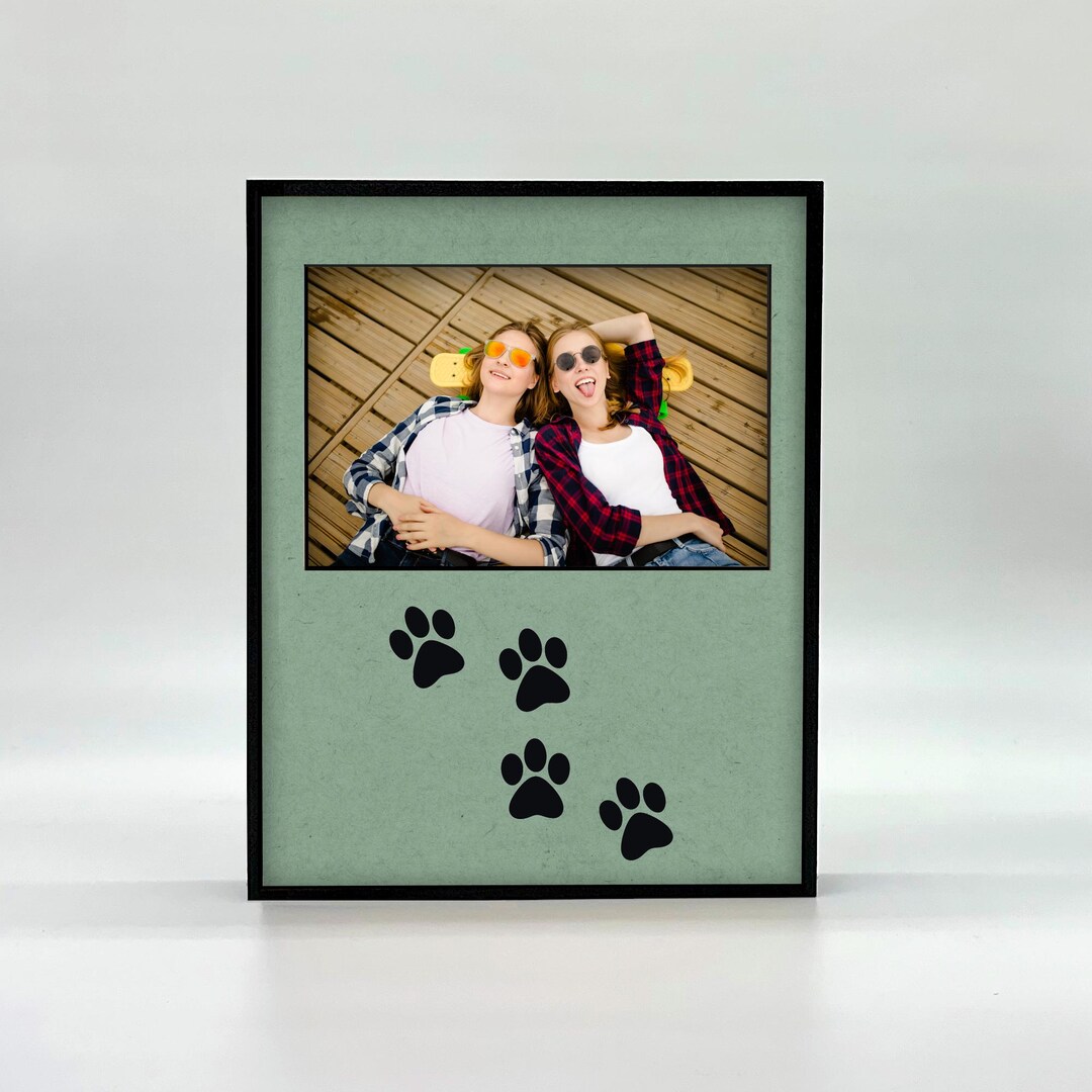 4x6 Dog Paw Print Picture Frame Cherish Memories With Furry Best ...